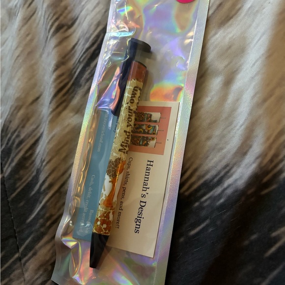 Other | Holographic Pen Set With Floral Design | Poshmark